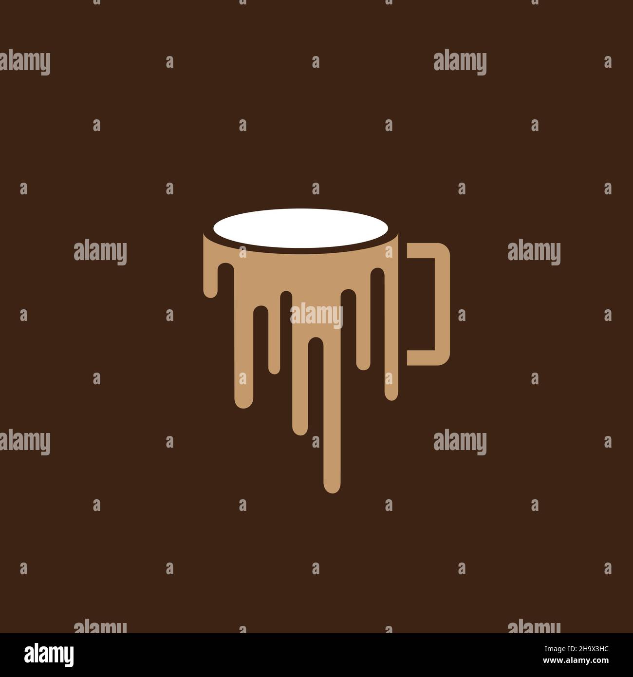 mug cup chocolate milk melt logo symbol icon vector graphic design ...