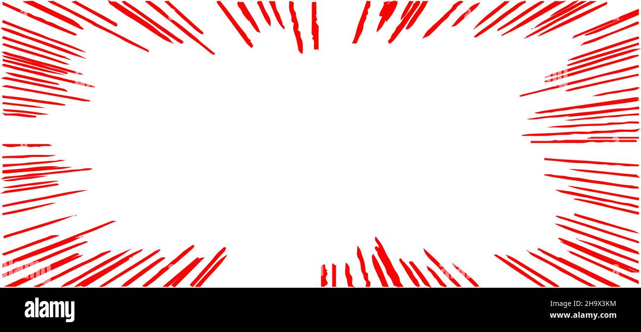 This is a illustration of Horizontal Hand-painted comic concentrated ...