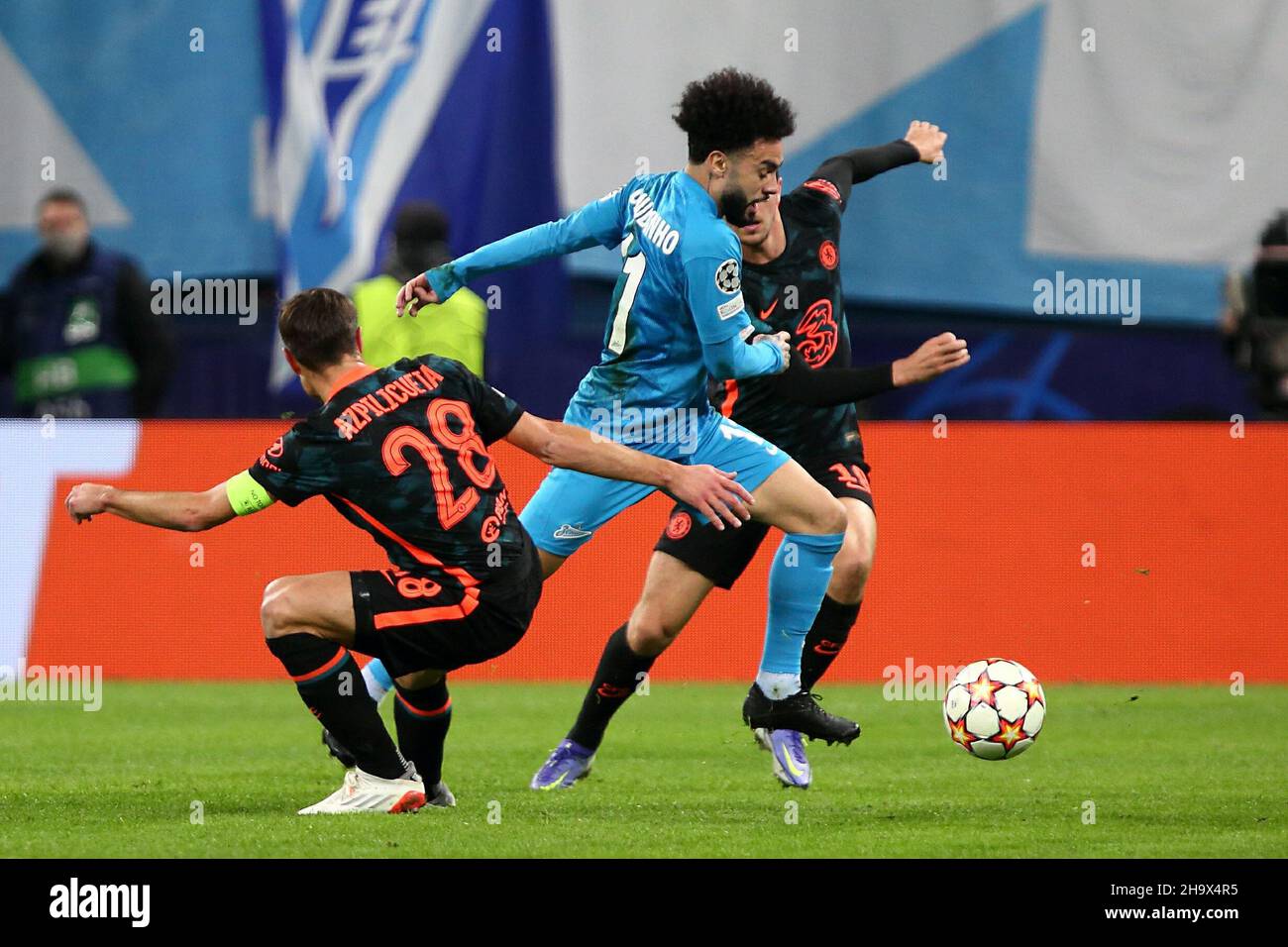Saint Petersburg, Russia - 8 December 2021: Football, UEFA Champions ...