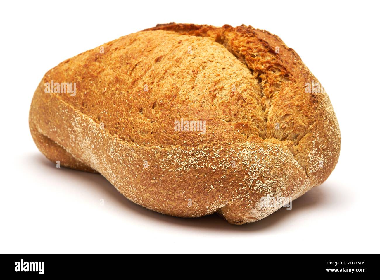 Studio shot of Loaf of bread isolated on a white background Stock Photo ...