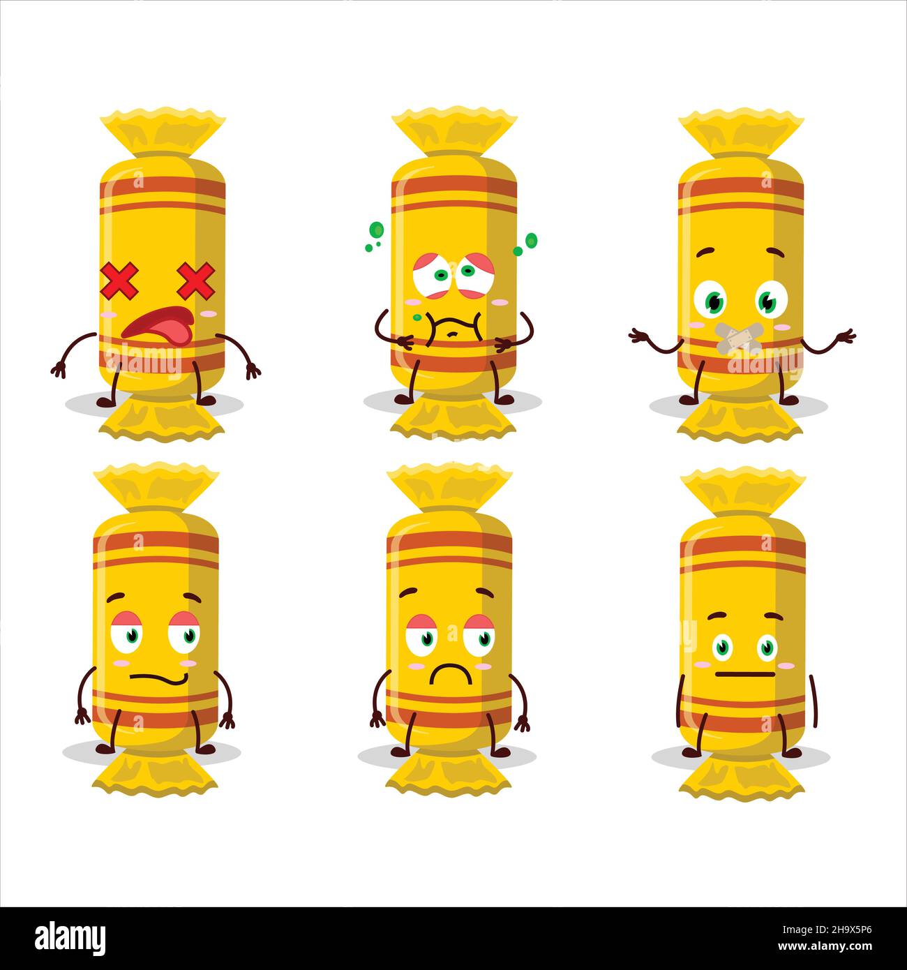 Yellow long candy package hi-res stock photography and images - Alamy