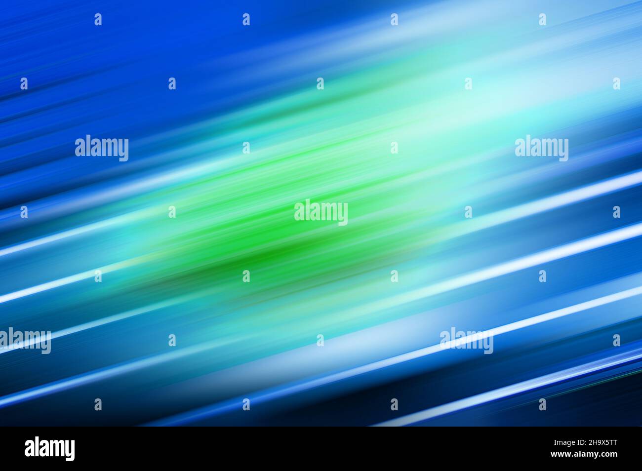 Parallel white slanted lines gradient blue green motion blur stripes ...