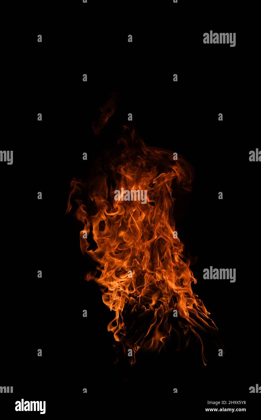 The fire, burning flame. Large burning flaming fire Stock Photo - Alamy