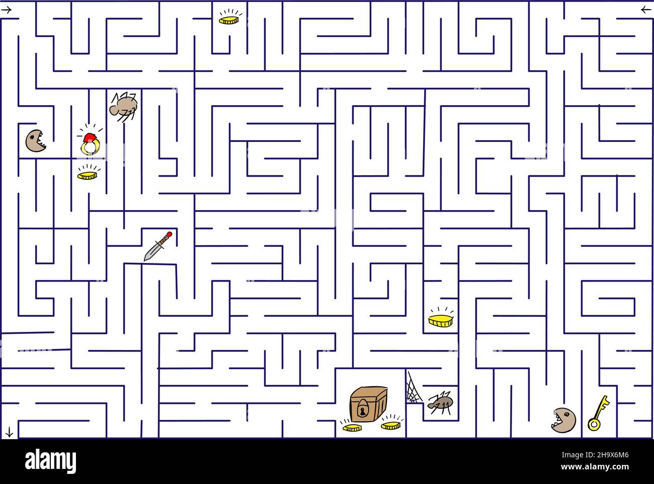 Labyrinth. Vector illustration Stock Vector Image & Art - Alamy