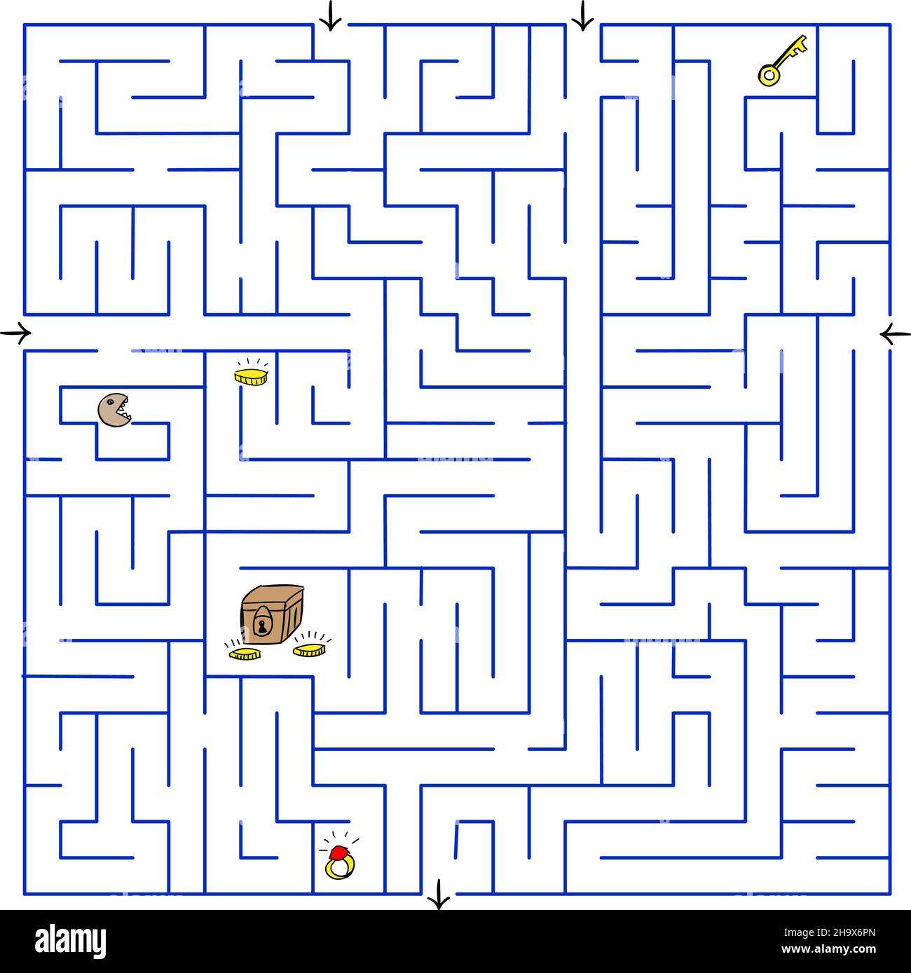 Labyrinth. Vector illustration Stock Vector Image & Art - Alamy