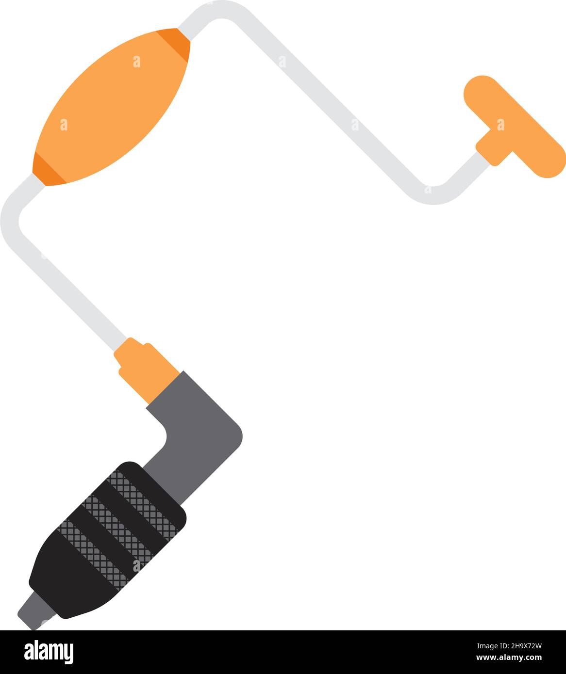 Icon Of Auge. Flat Color Design. Vector Illustration Stock Vector Image ...