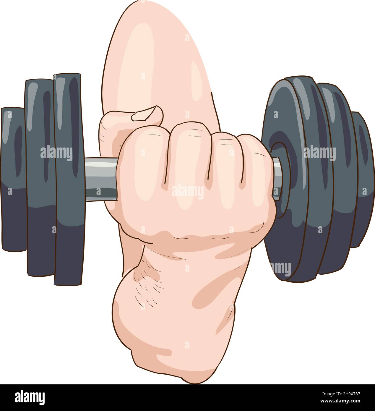 Dumbbell. Vector illustration Stock Vector Image & Art - Alamy