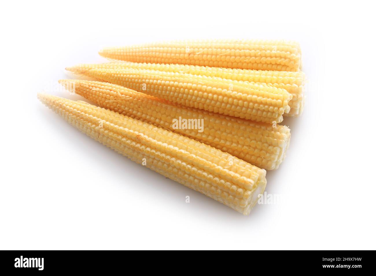 small raw corn isolated on white background Stock Photo - Alamy