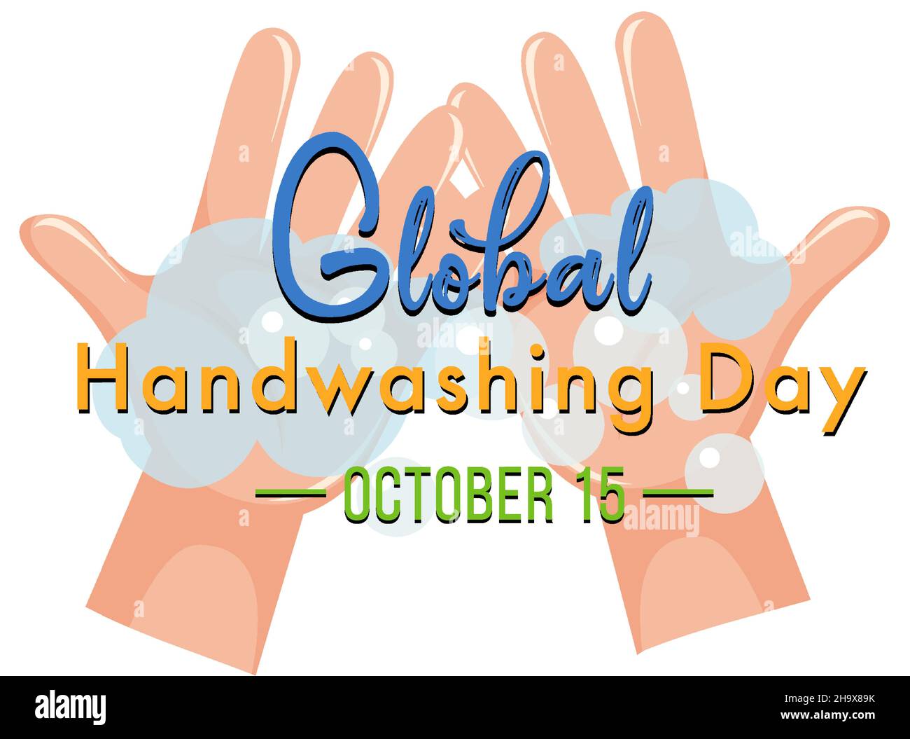Global Handwashing Day Banner Design illustration Stock Vector Image ...