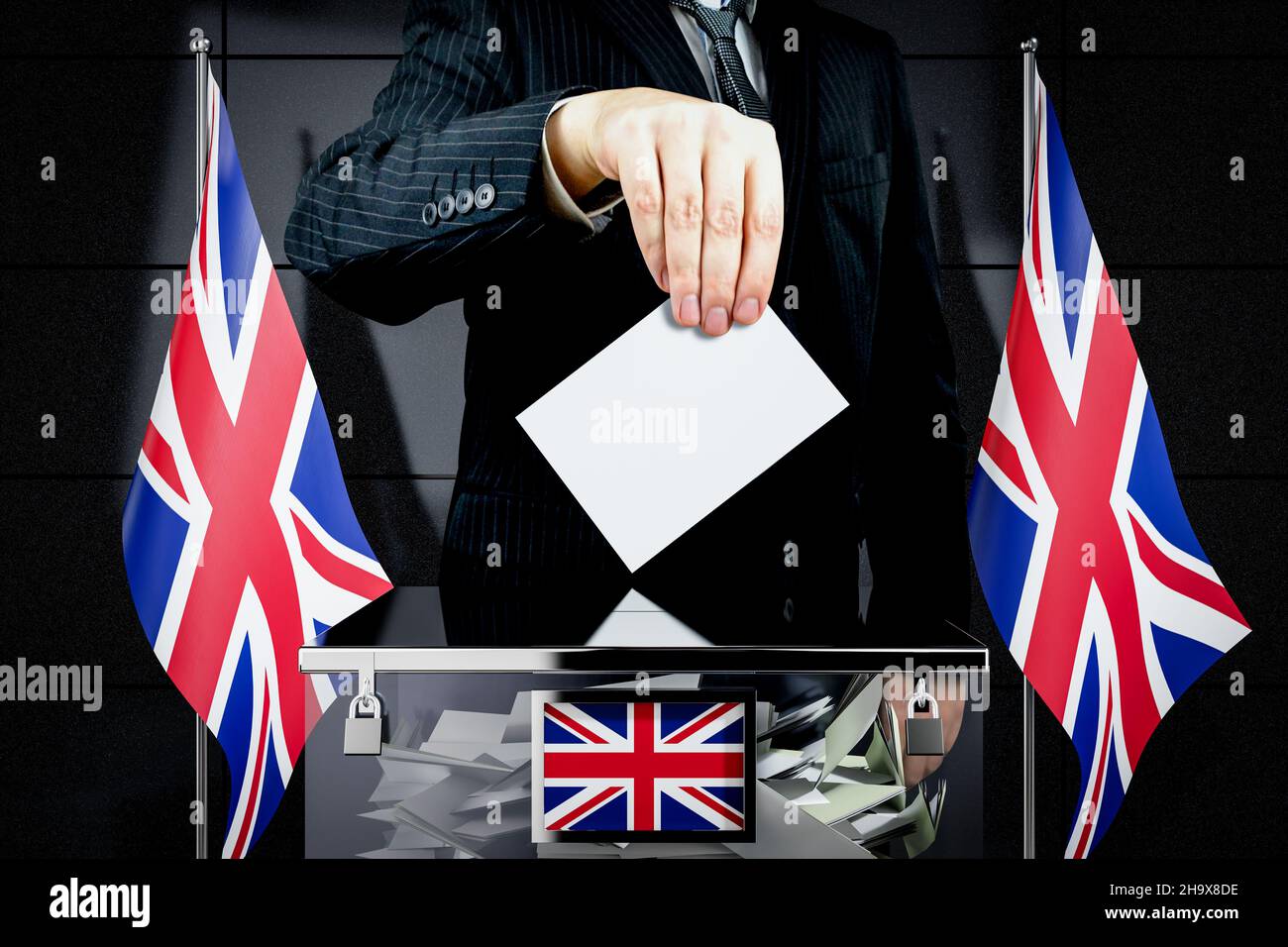Person voting election england hi-res stock photography and images - Alamy
