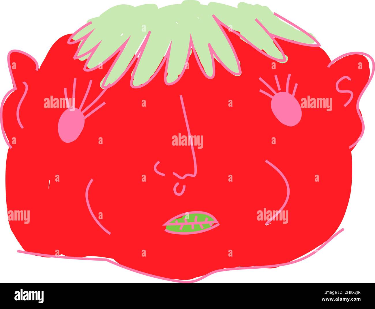 This is a illustration of Unpleasant uncle aunt face Stock Vector Image ...