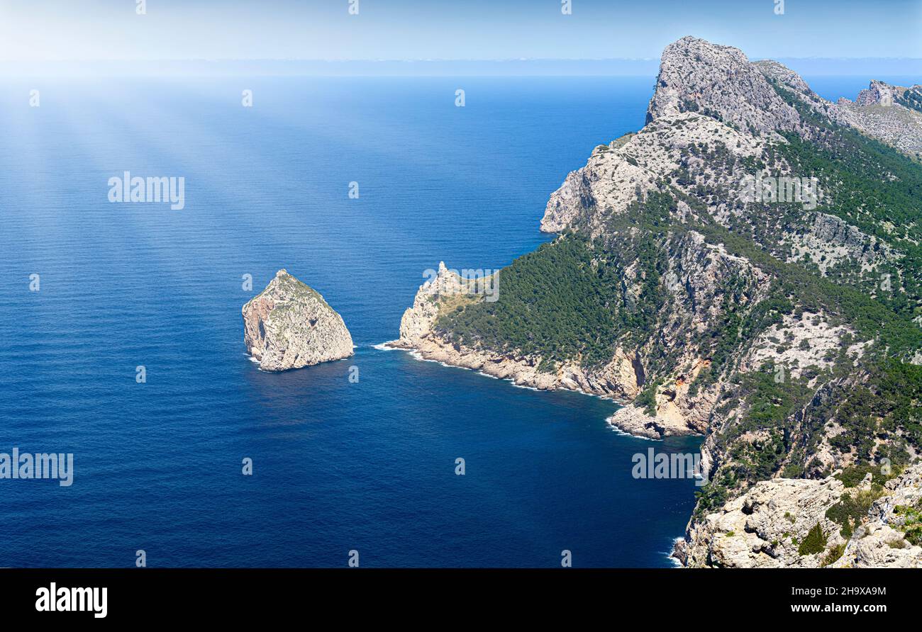 Rock cliff mountain cap de formentor hi-res stock photography and ...