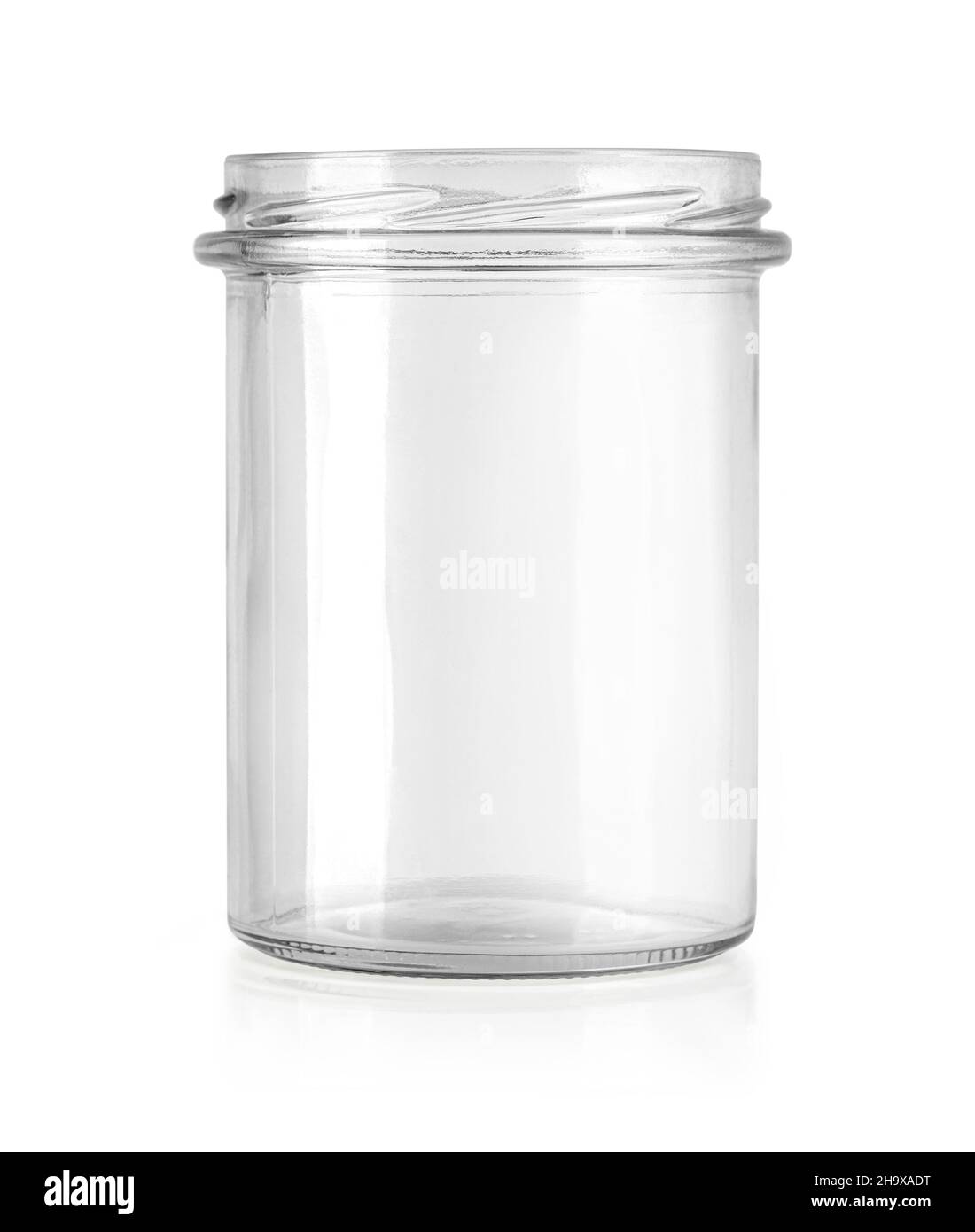 empty glass jar isolated on white with clipping path Stock Photo - Alamy