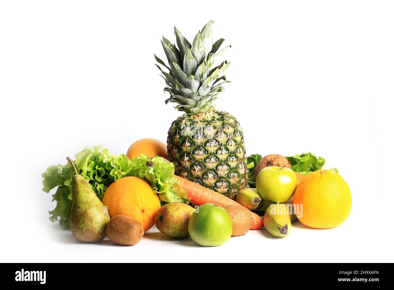fruit set isolated on white background Stock Photo - Alamy