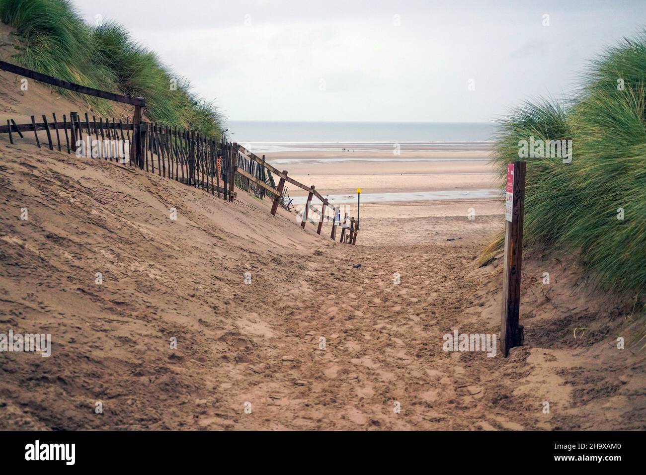 Path to the Beach. Formby England Stock Photo - Alamy