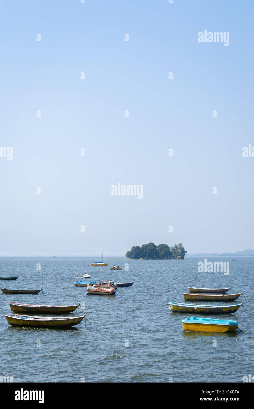 Boats in the upper lake at Bhopal which is also known as 'city of lakes ...