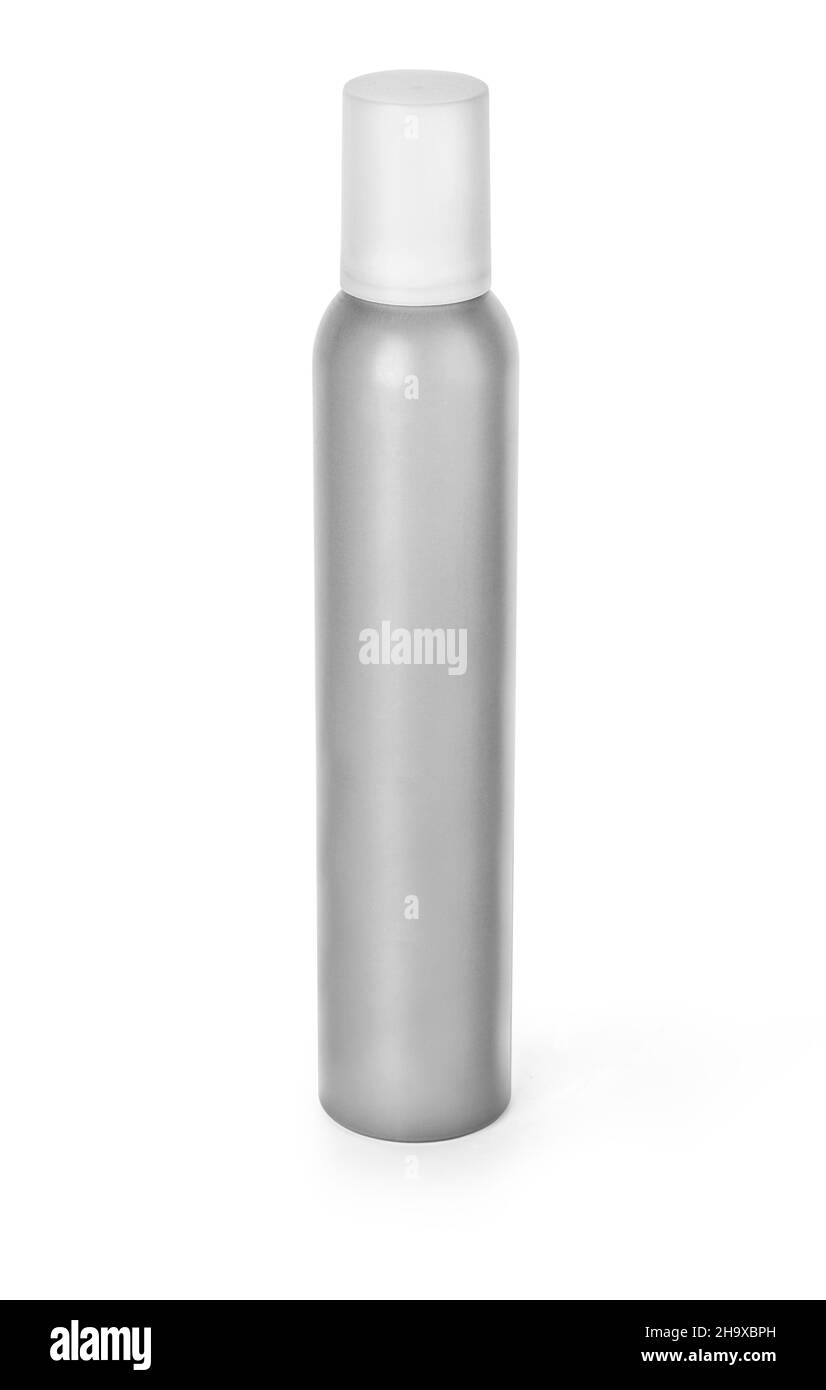 White Cosmetics bottle can Spray, Deodorant, Air Freshener isolated on ...