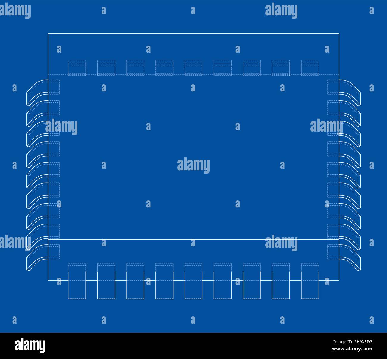 3D microchip. 3d illustration Stock Photo - Alamy