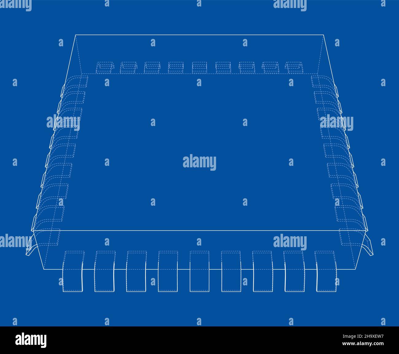 3D microchip. 3d illustration Stock Photo - Alamy