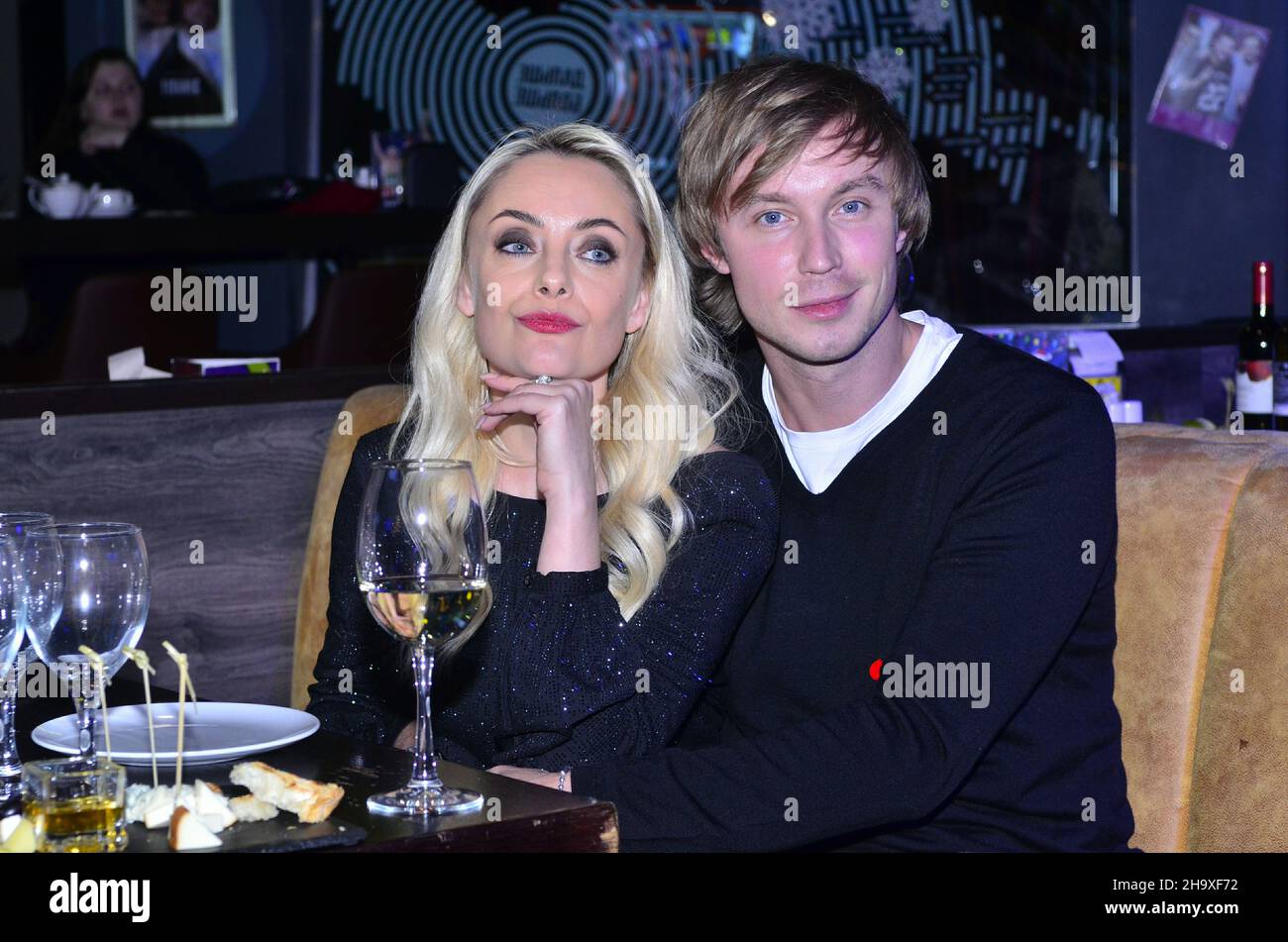 Celebrating the birthday of actor Andrei Garkunova.Hands up bar, Moscow ...