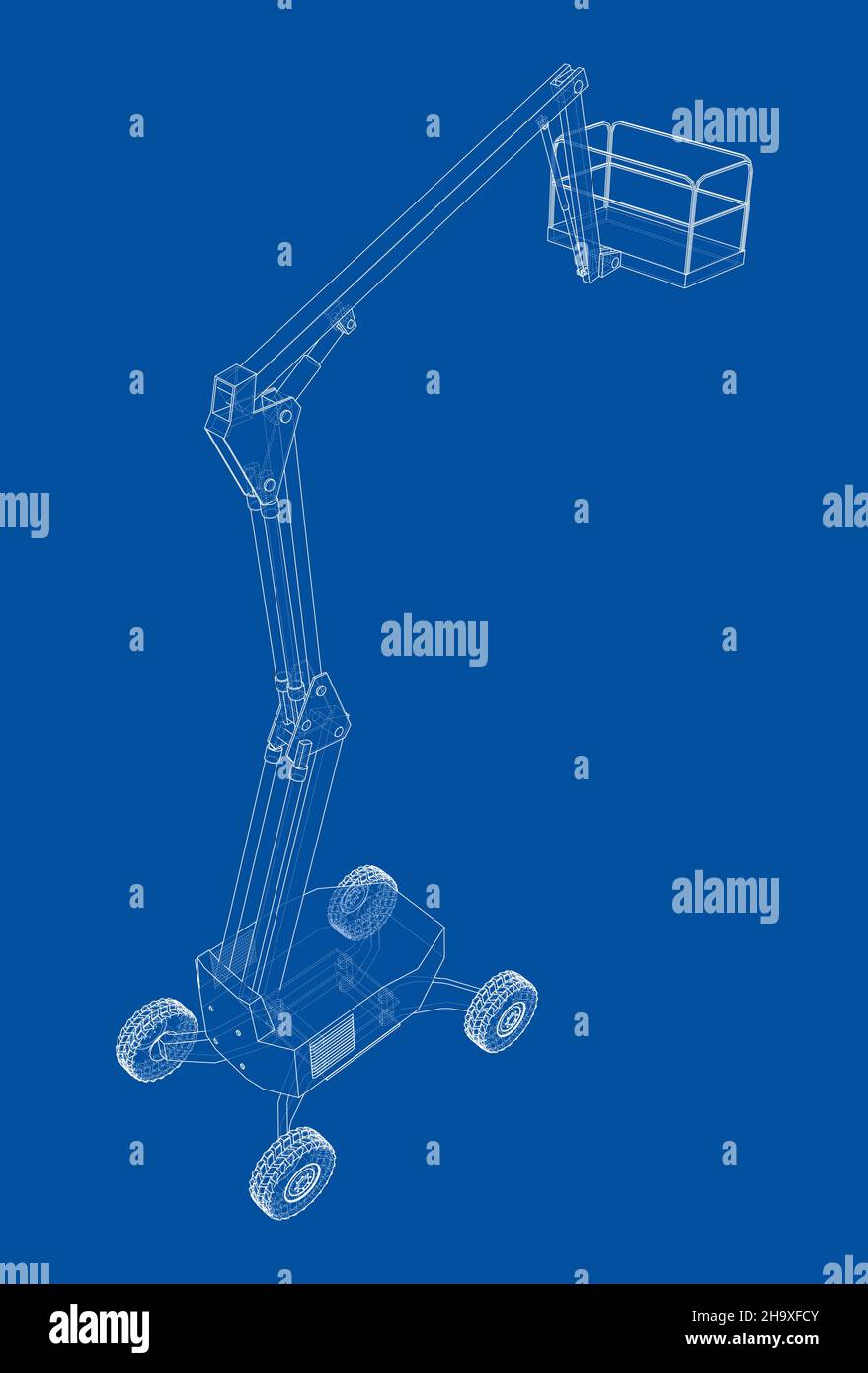 Aerial platform concept outline Stock Photo - Alamy