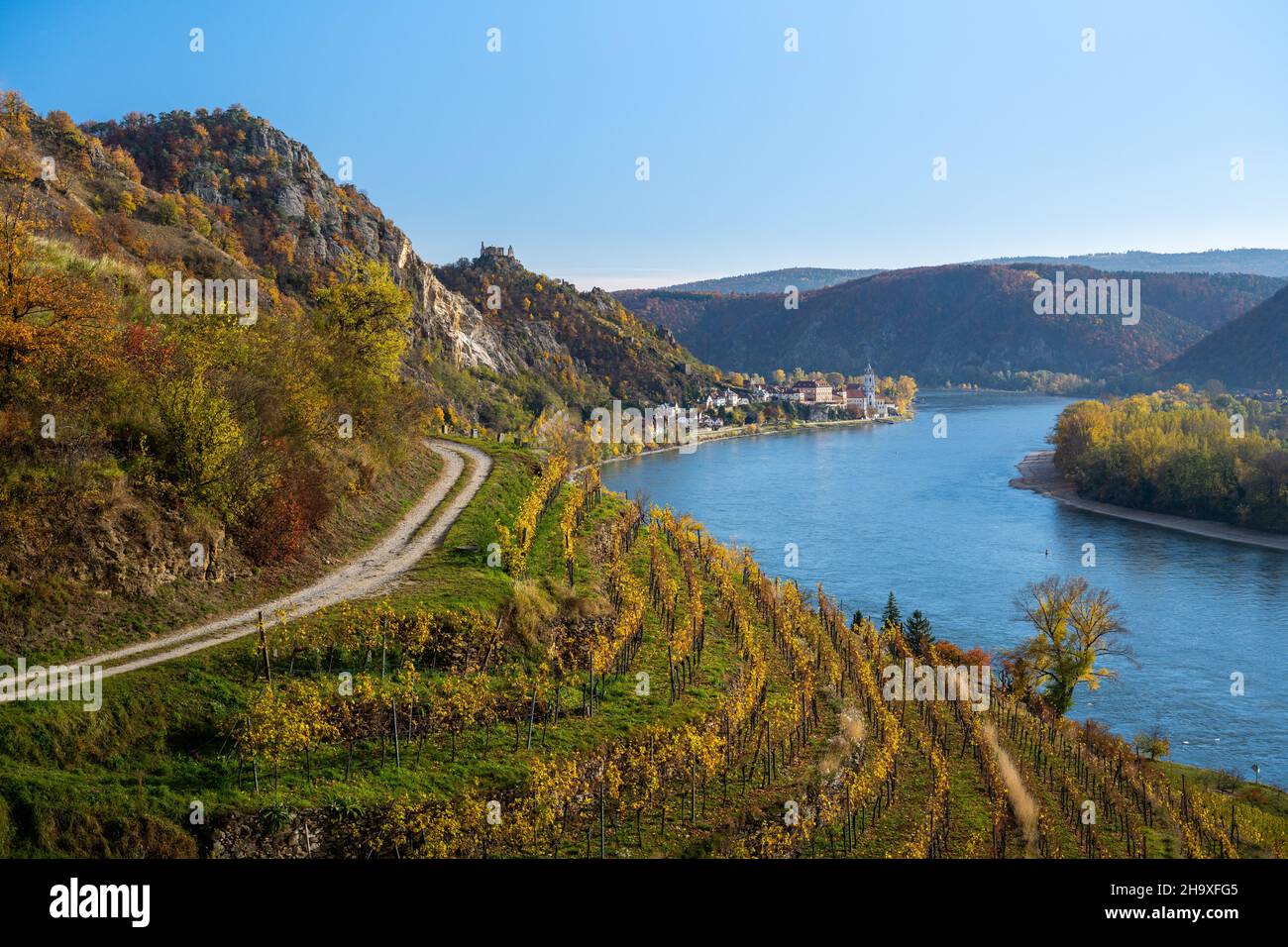 Viewpoint over Dürnstein in der Wachau, Austria Stock Photo - Alamy