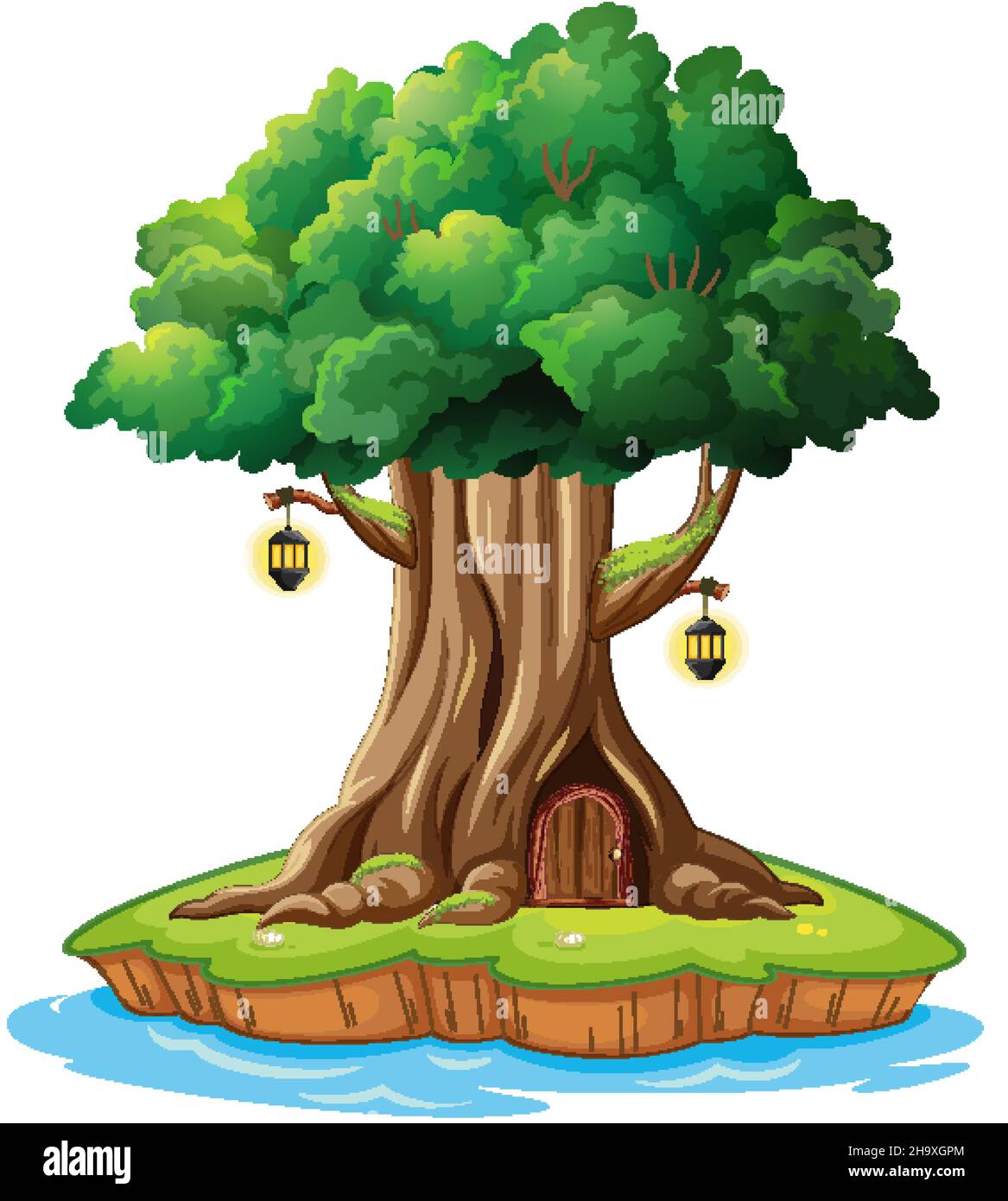 Inside hollow tree Cut Out Stock Images & Pictures - Alamy