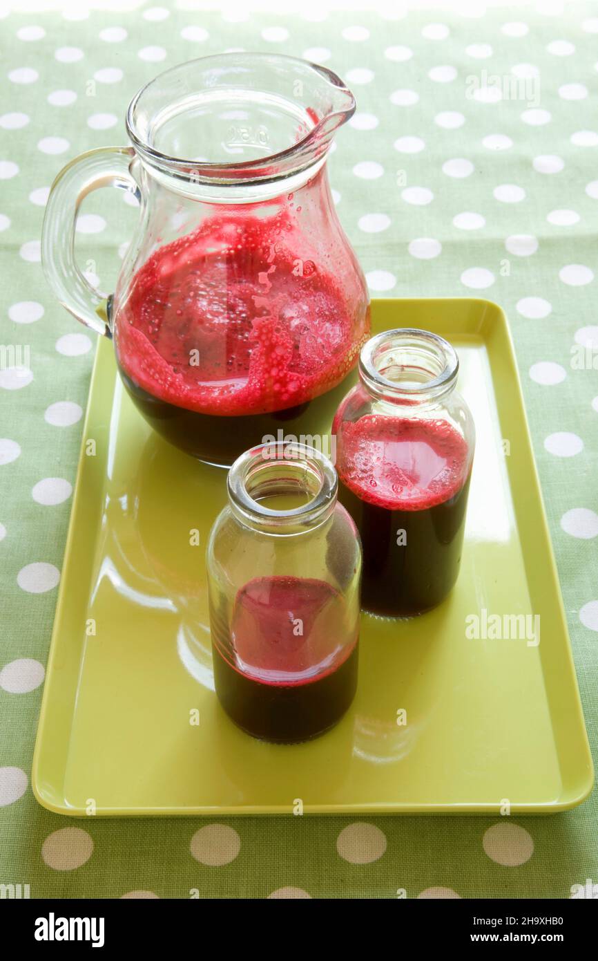 Beetroot juice bottles hi-res stock photography and images - Alamy