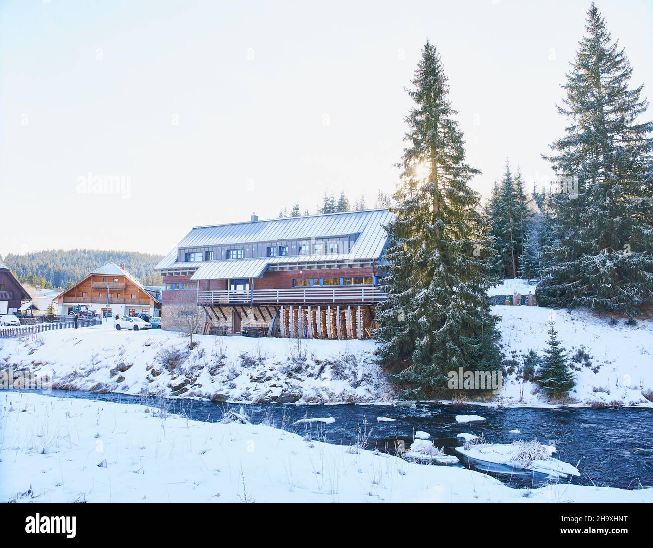 winter in sumava region Stock Photo - Alamy