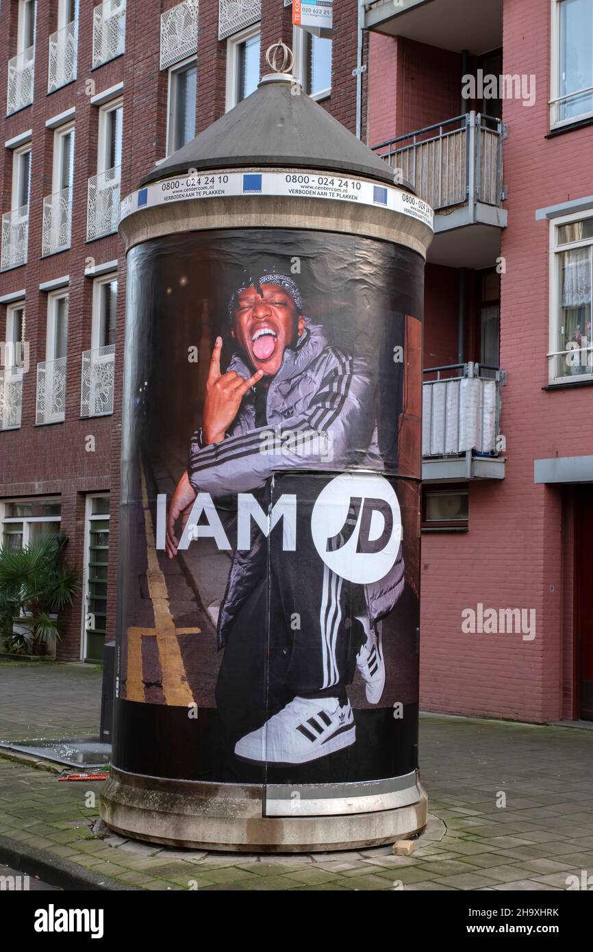 Advertising Column For A JD Advertisement At Amsterdam The Netherlands ...
