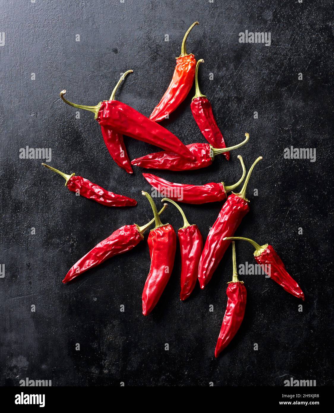 Dried peppers tray hi-res stock photography and images - Alamy