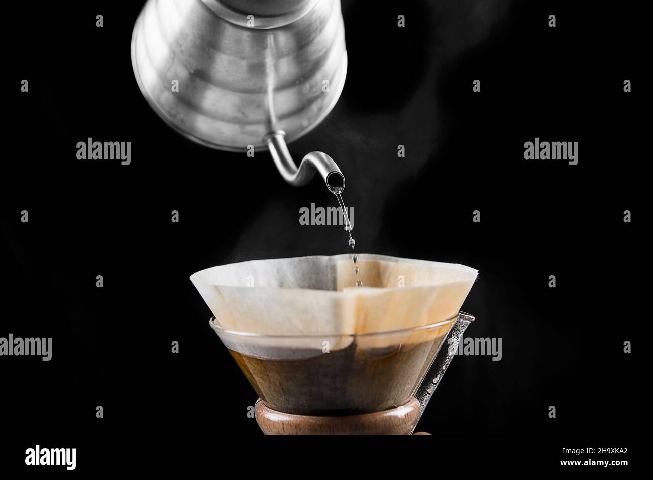 Filter coffee being brewed Stock Photo - Alamy