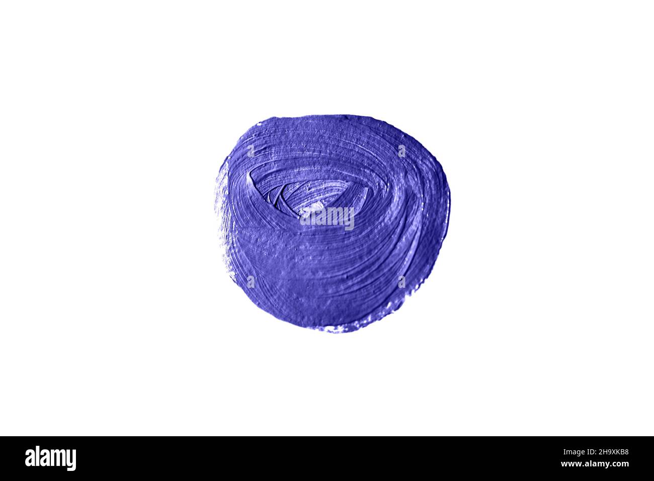 Blue concealer swatch isolated on white background. Make up Stock Photo ...