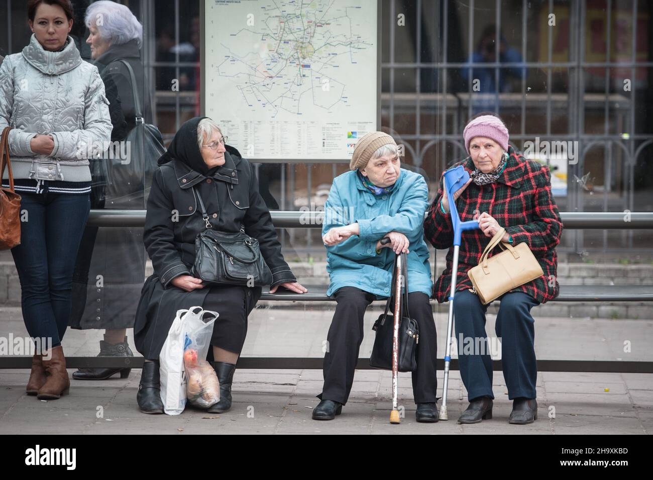 Vilnius bus stop hi-res stock photography and images - Alamy