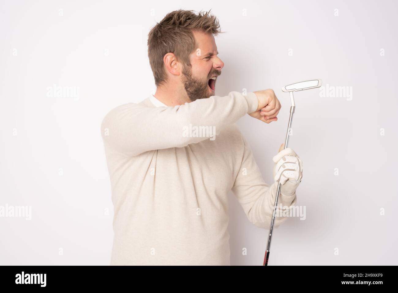 Angry golfer hi-res stock photography and images - Alamy