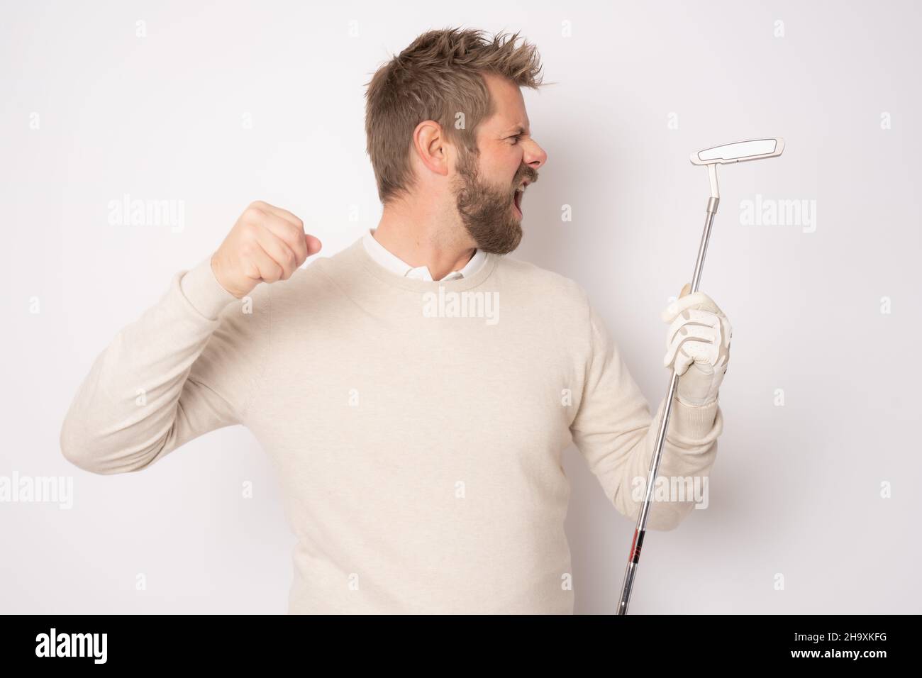 Angry golfer hi-res stock photography and images - Alamy