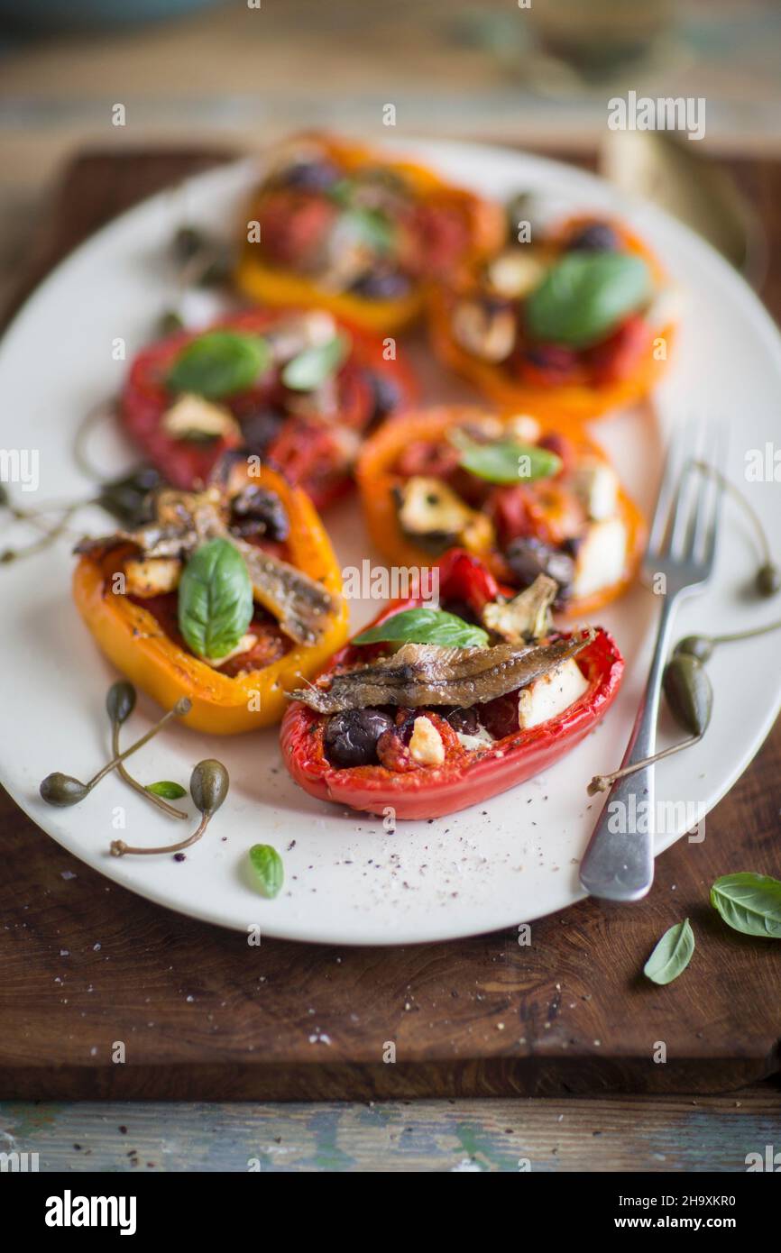 Olive halves hi-res stock photography and images - Alamy