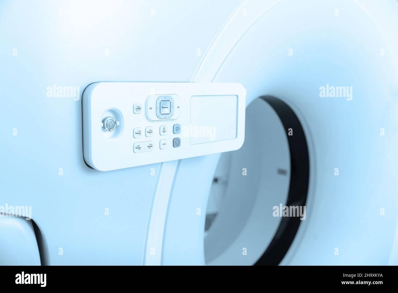 Medical CT or MRI Scan in the modern hospital laboratory. Interior of ...