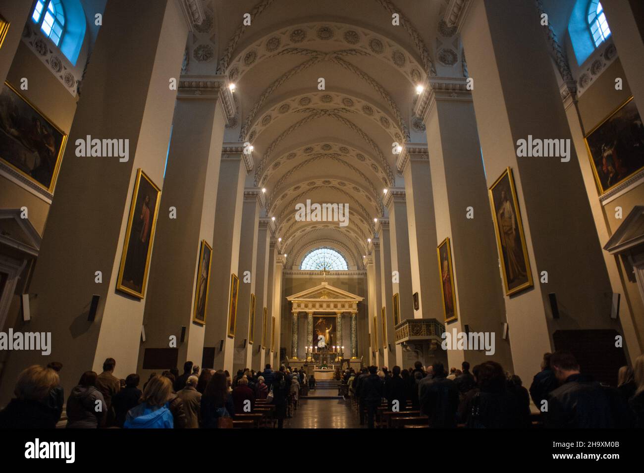 Interior baroque church in vilnius hi-res stock photography and images ...