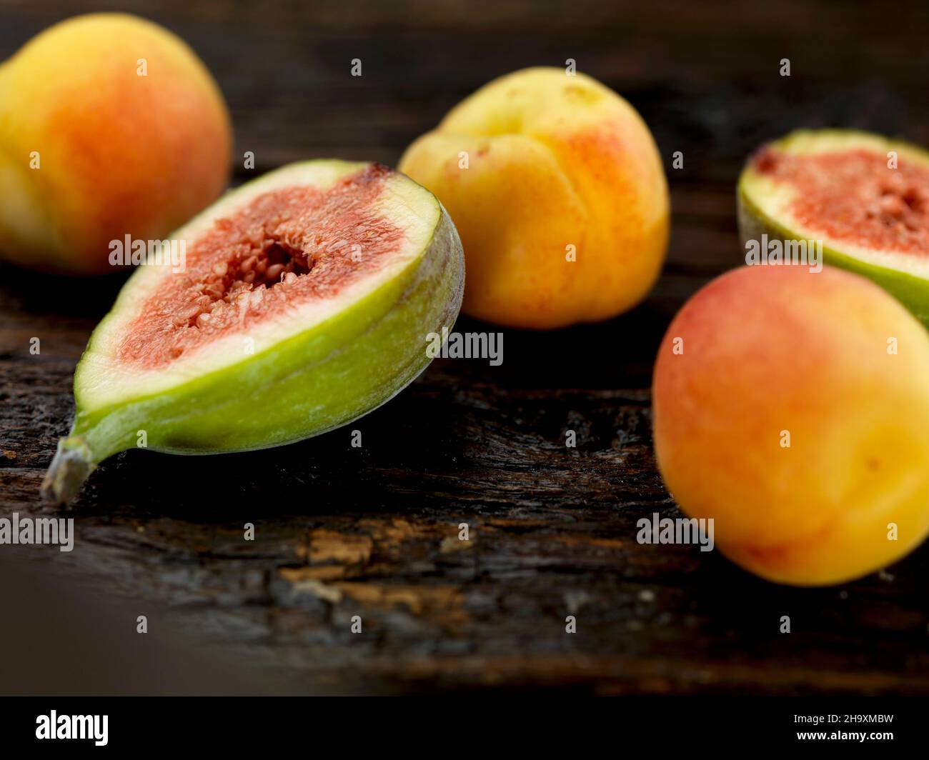 Apricots cross section on hi-res stock photography and images - Alamy