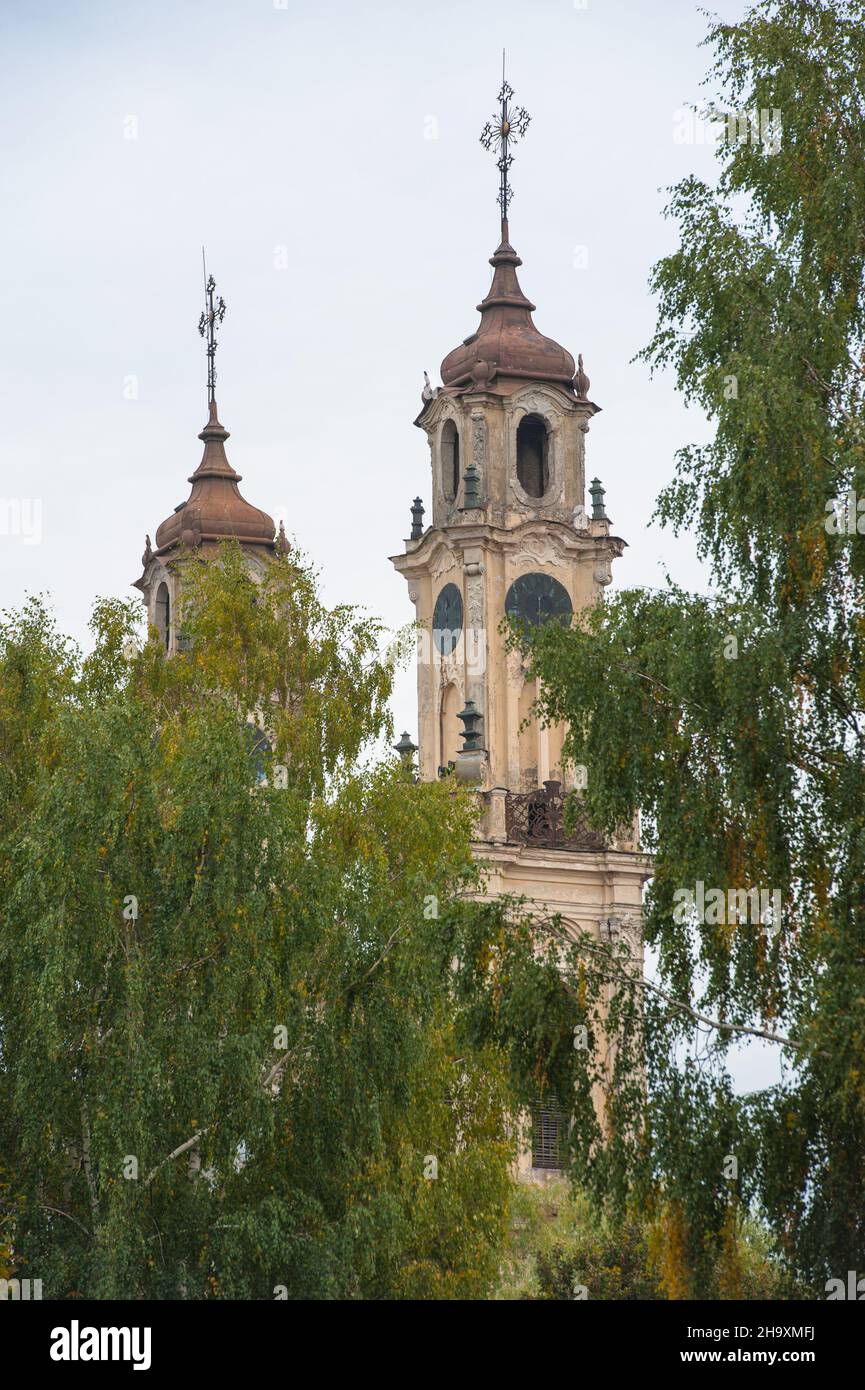 A top view of the churches in Vilnius Stock Photo - Alamy