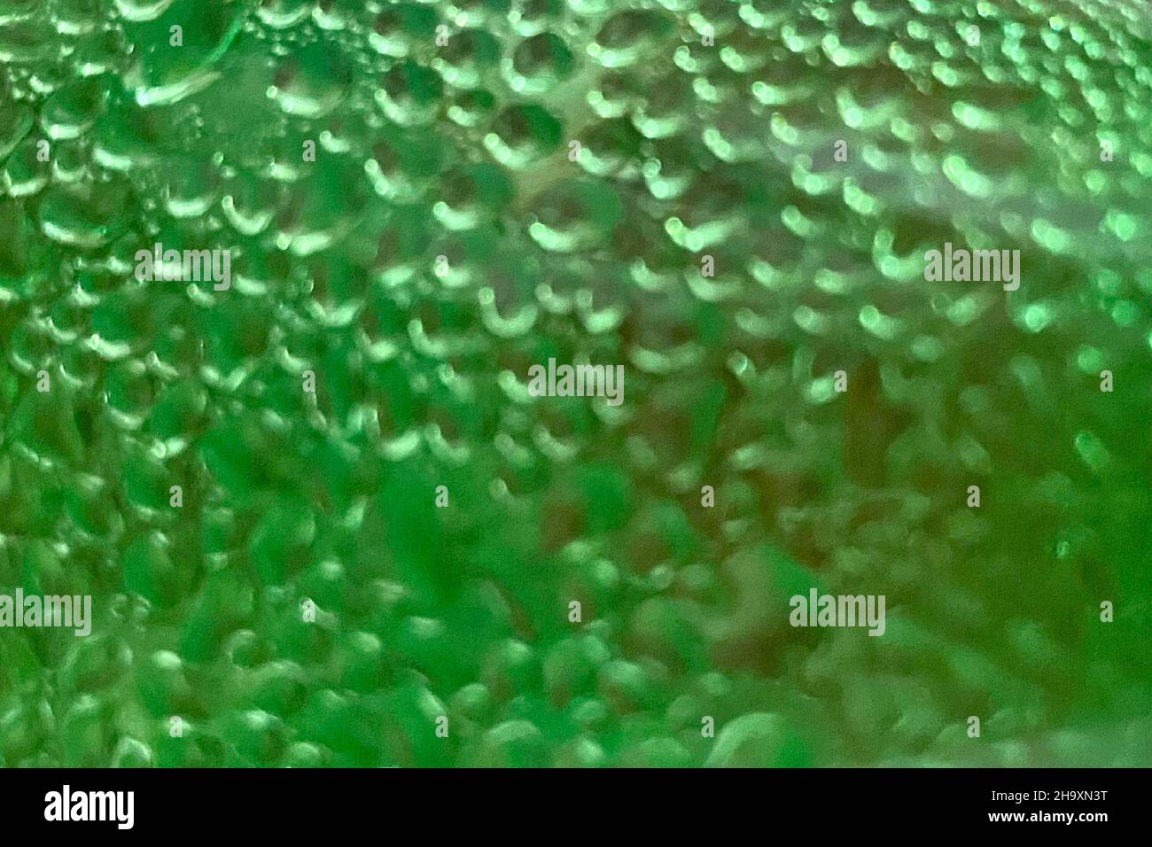 Blurred view of many water droplets formed by vapor background Stock ...