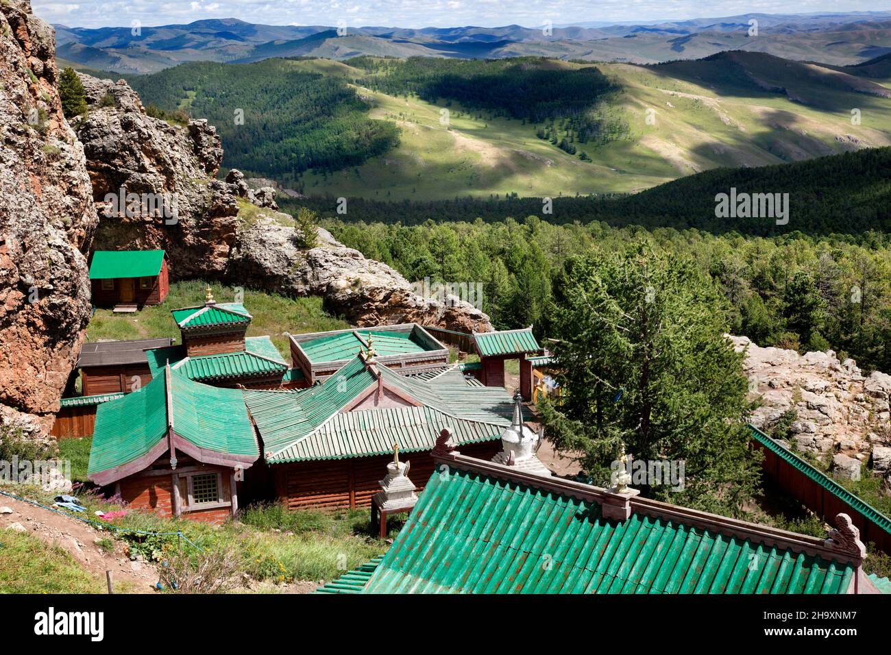 views of the tuvkhun khiid monastery and its surroundings Stock Photo ...
