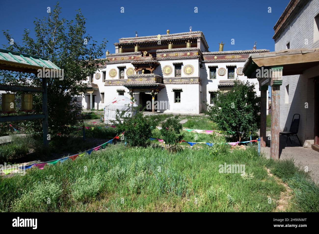 front of the monastery of Erdene Zuu with courtyard Stock Photo - Alamy