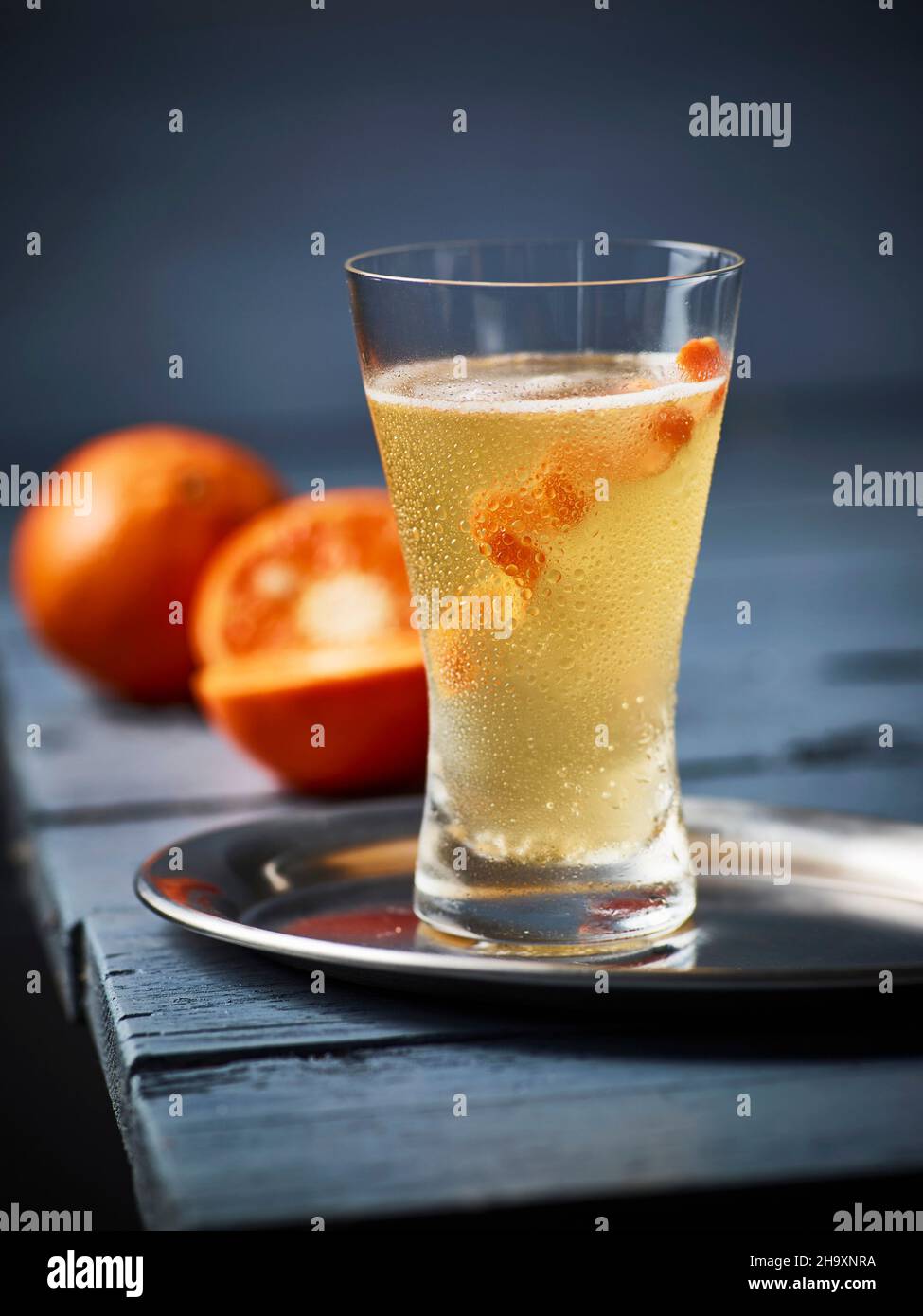 Tangerine Royale cocktail Stock Photo - Alamy