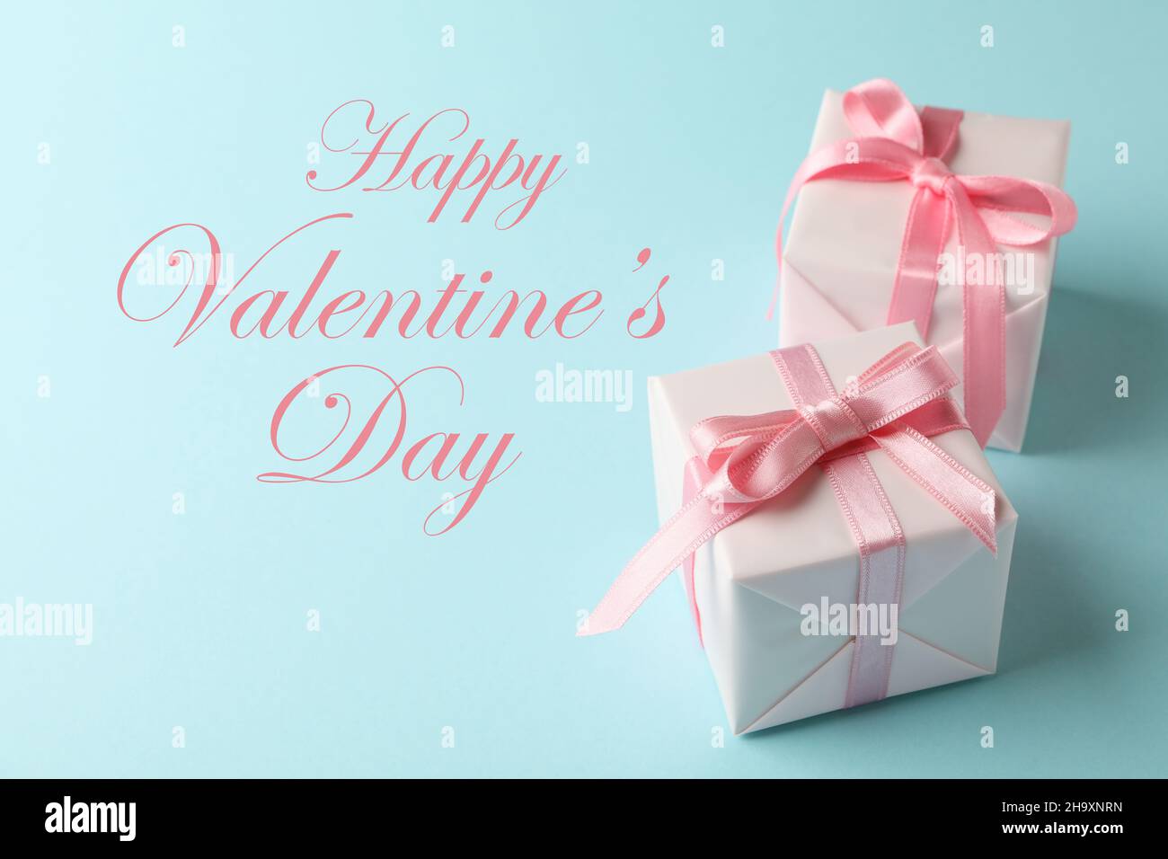 Beautiful Happy Valentine's Day composition with text Stock Photo - Alamy