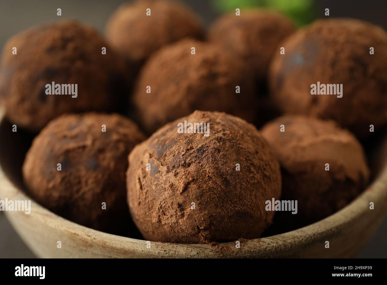 Concept of sweets with truffles, close up Stock Photo - Alamy