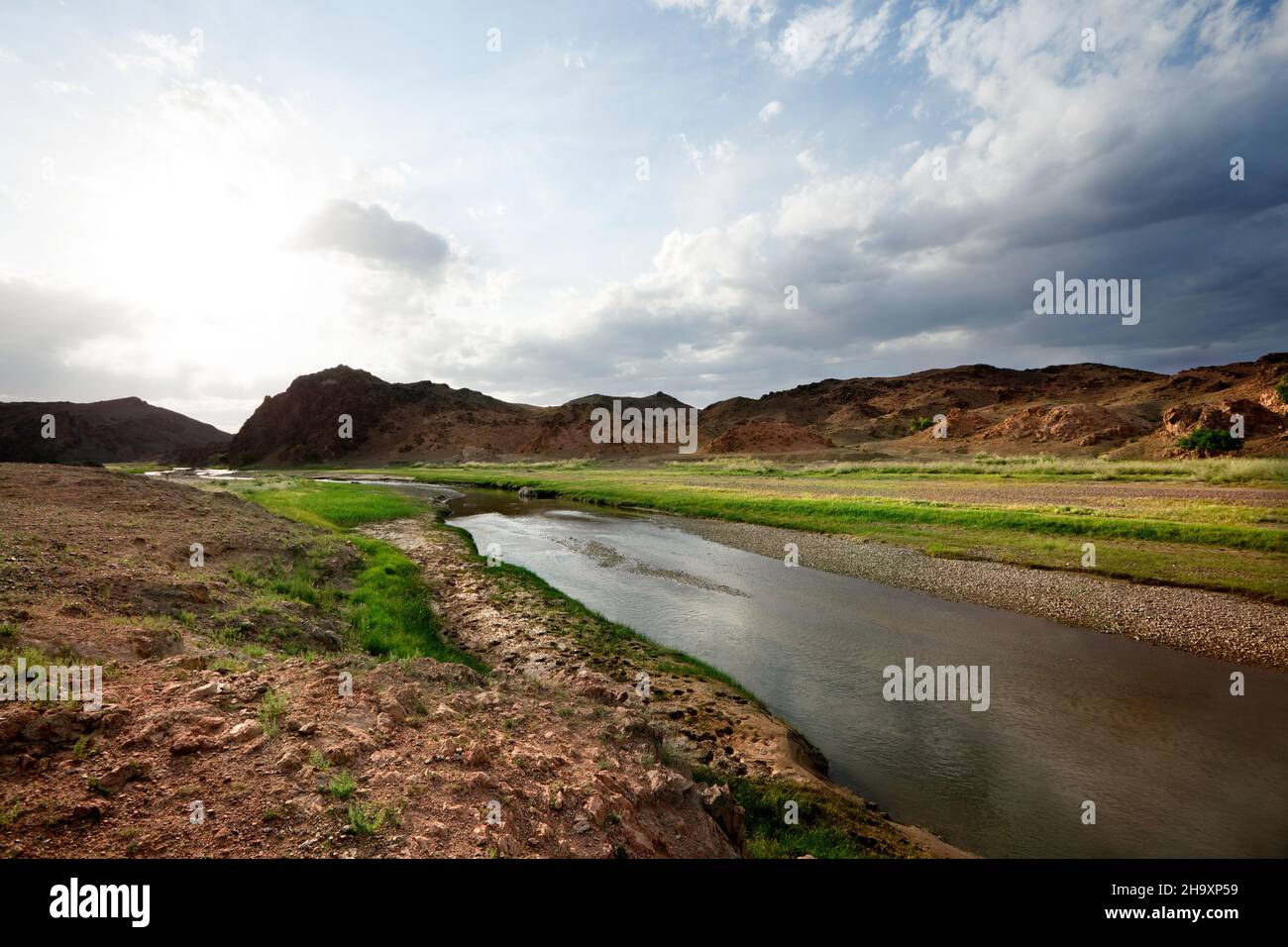 Gobi Desert landscape in Mongolia Stock Photo - Alamy