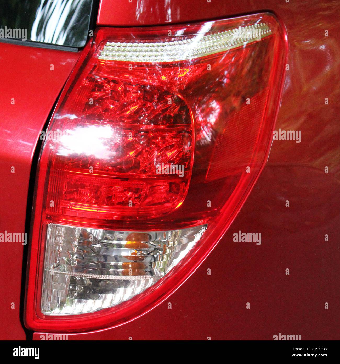 Car headlights. Headlight. Part of the car Stock Photo - Alamy