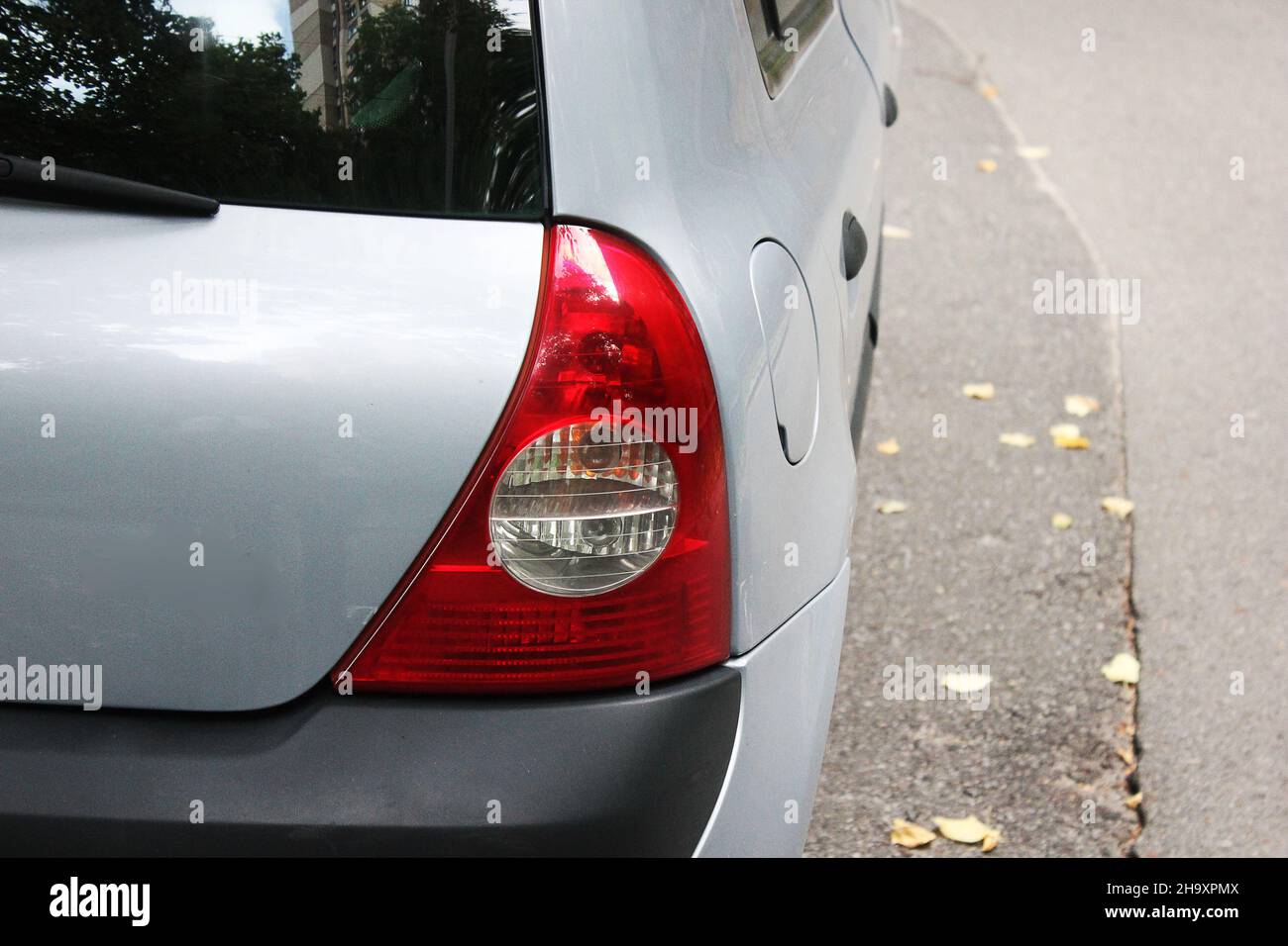 Car headlights. Headlight. Part of the car Stock Photo - Alamy